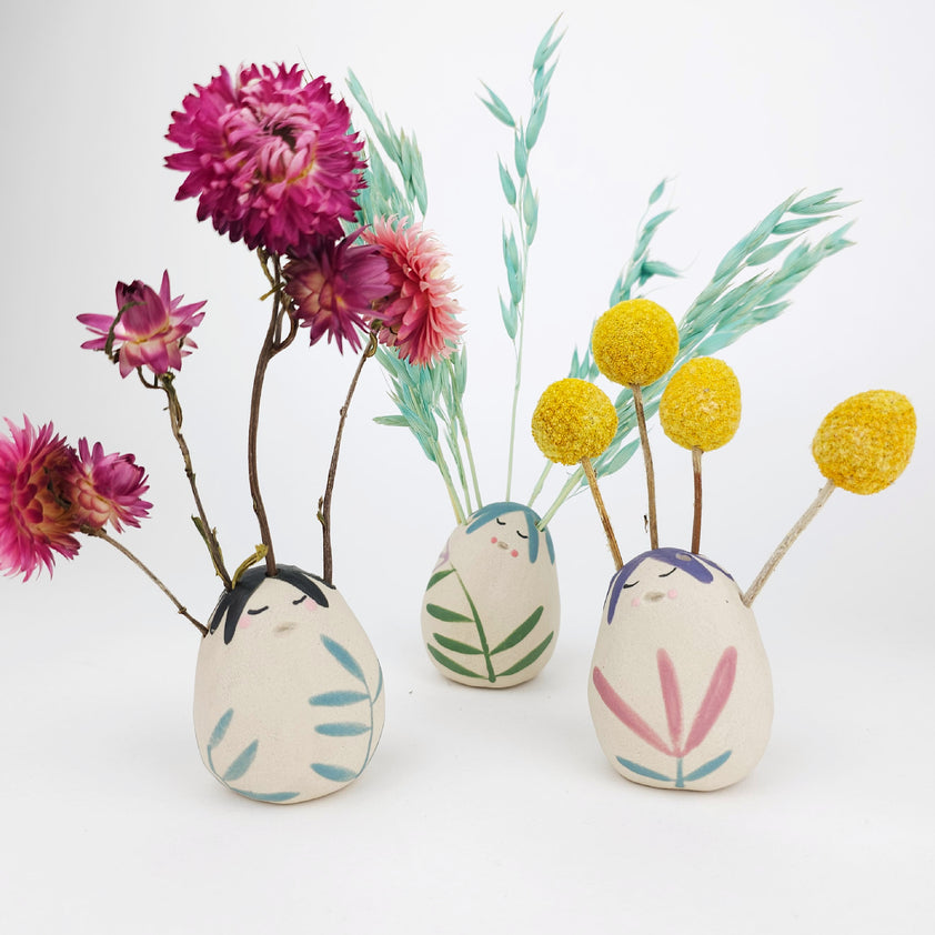 Flower Power Pebble – The Pottery Parade